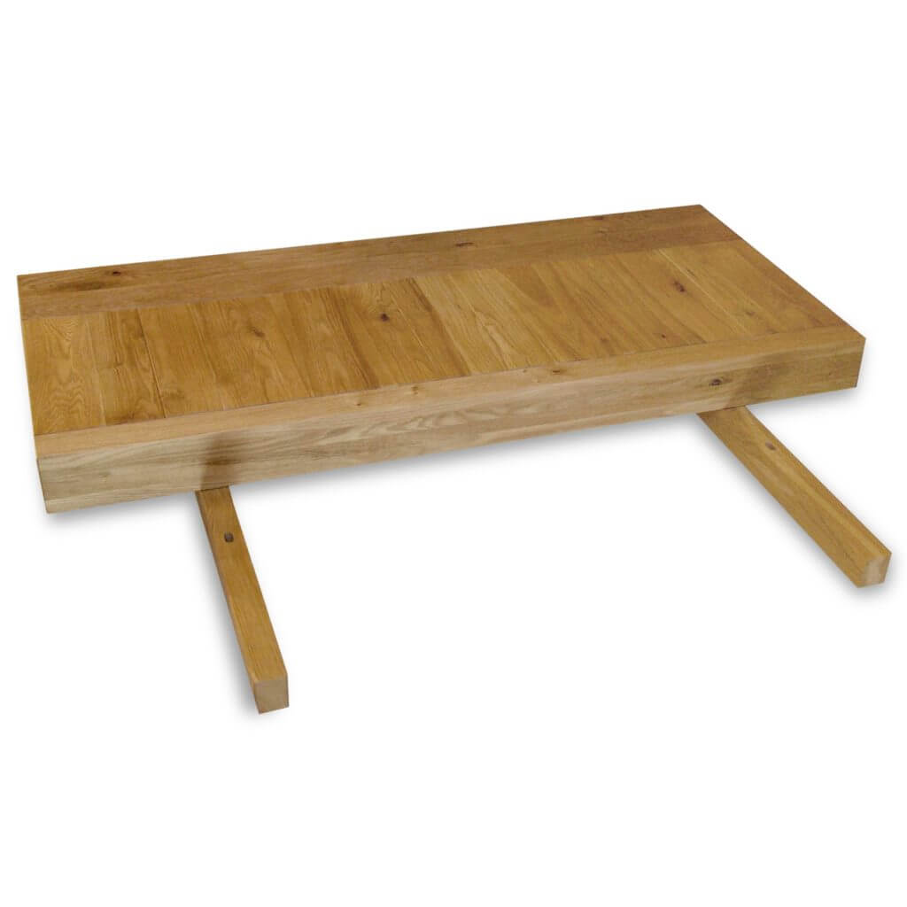 Cathedral Oak Grand Ox Bow Fixed Top Table | Pine and Oak