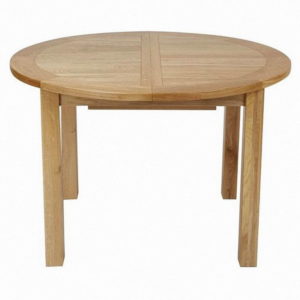 Cathedral Oak Round Extending Dining Table | Pine and Oak